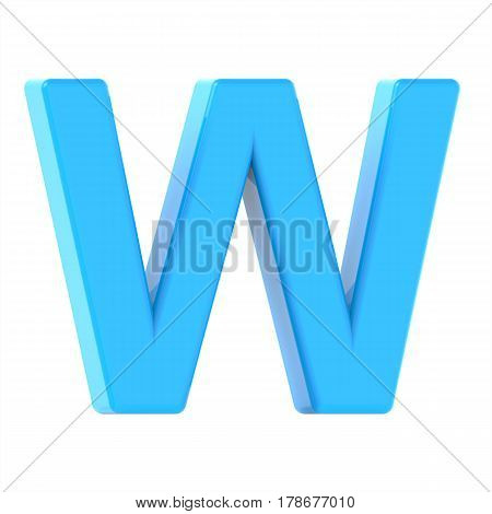 Light Blue Letter W Image & Photo (Free Trial) | Bigstock