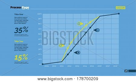 Two Line Charts Slide Vector & Photo (Free Trial) | Bigstock