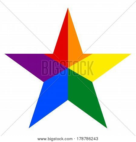 Rainbow Pride Flag Vector & Photo (Free Trial) | Bigstock