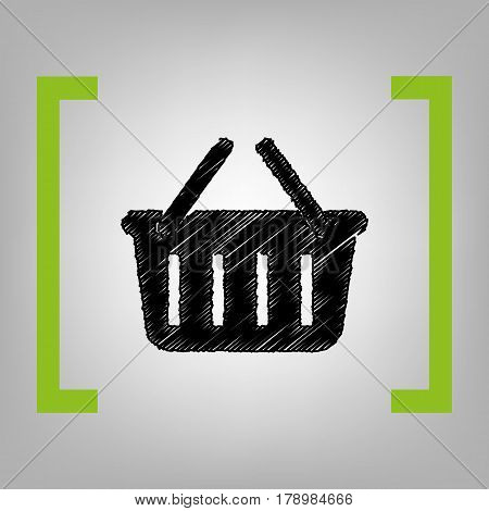 Shopping Basket Sign Vector & Photo (Free Trial) | Bigstock