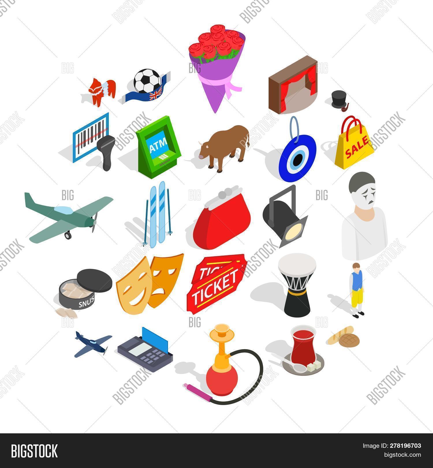 Bound Icons Set. Image & Photo (Free Trial) | Bigstock