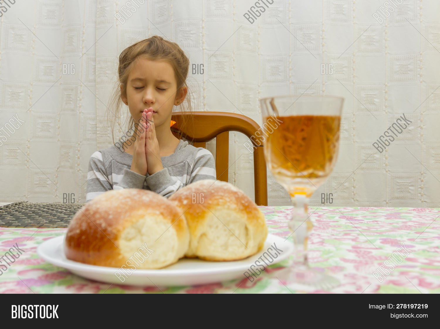 Child Prays Shabbat. Image & Photo (Free Trial) | Bigstock