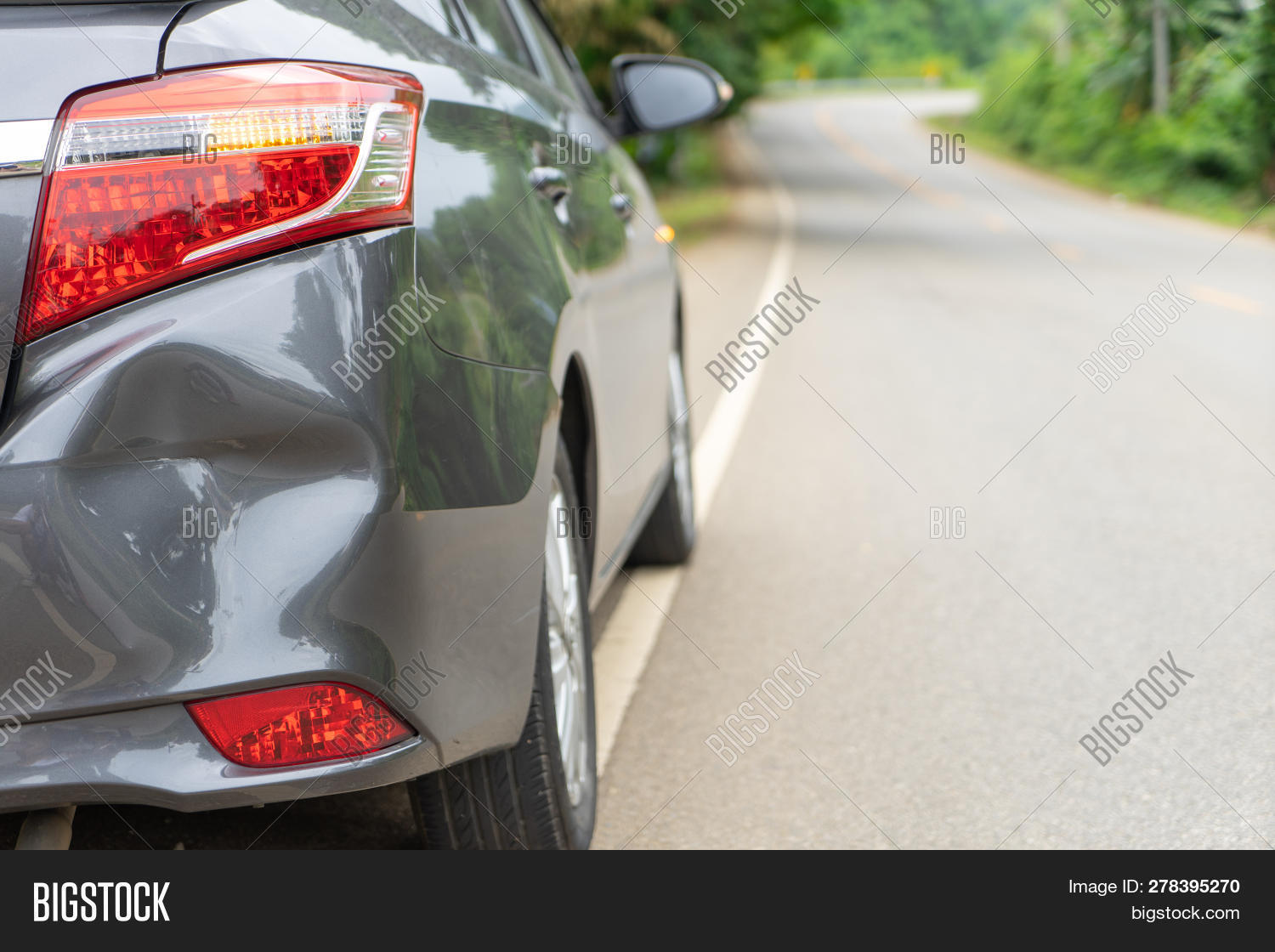 Back Gray Car Get Image & Photo (Free Trial) | Bigstock