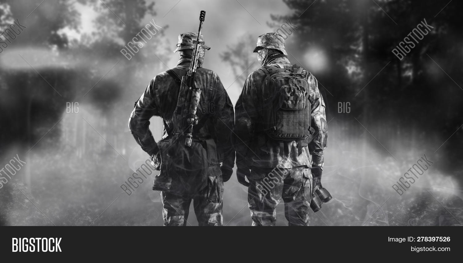 Two Soldiers Special Image & Photo (Free Trial) | Bigstock
