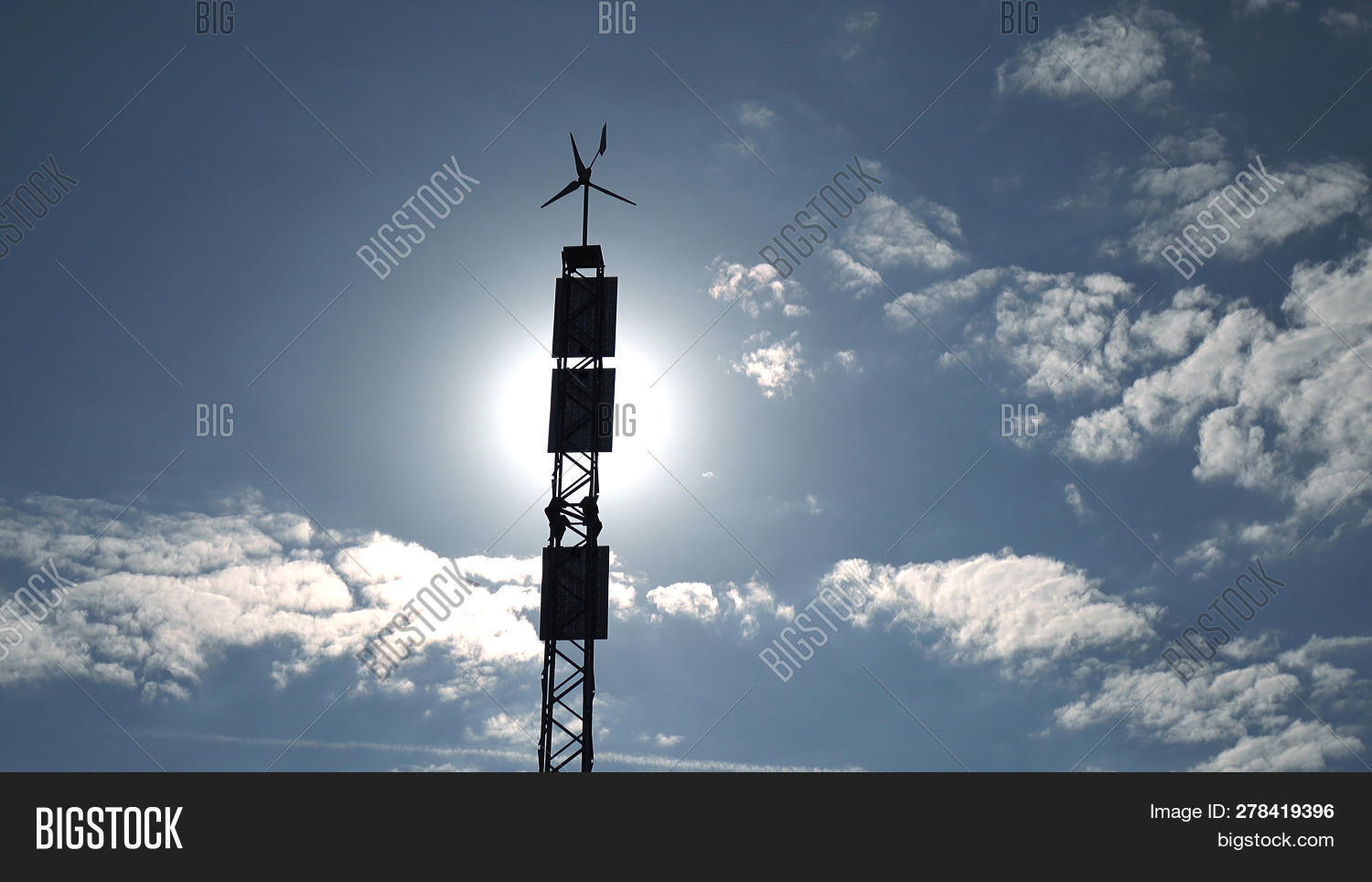 Solar Panel Wind Image & Photo (Free Trial) | Bigstock