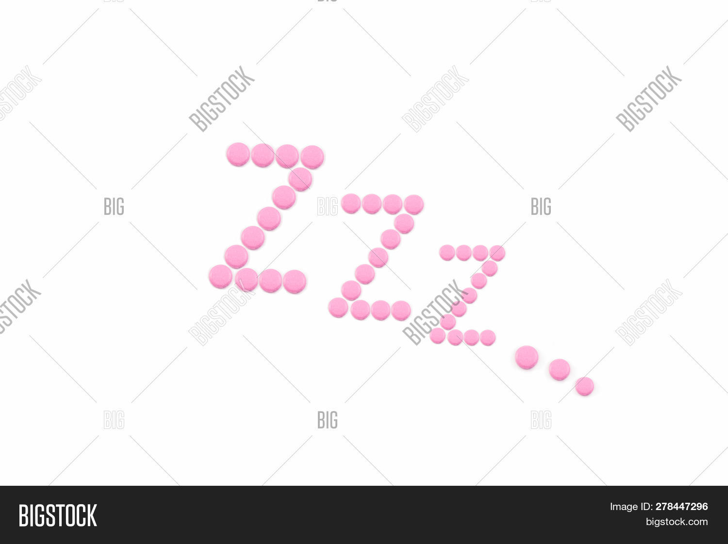 Pink Pills Z Shape On Image & Photo (Free Trial) | Bigstock