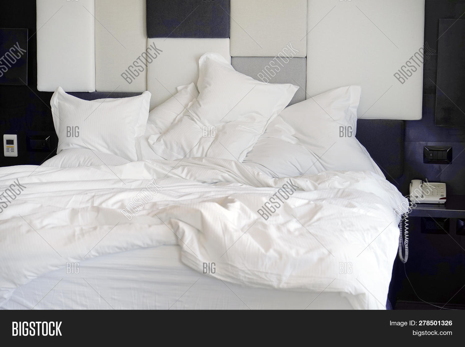 Crumpled Bed Hotel. Image & Photo (Free Trial) | Bigstock