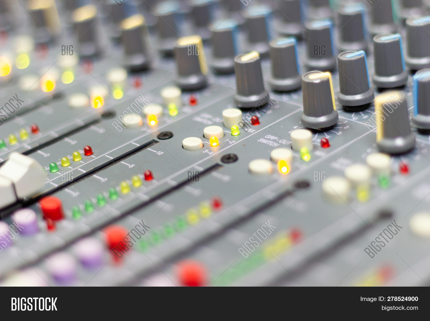 Close Mixing Console Image & Photo (Free Trial) | Bigstock