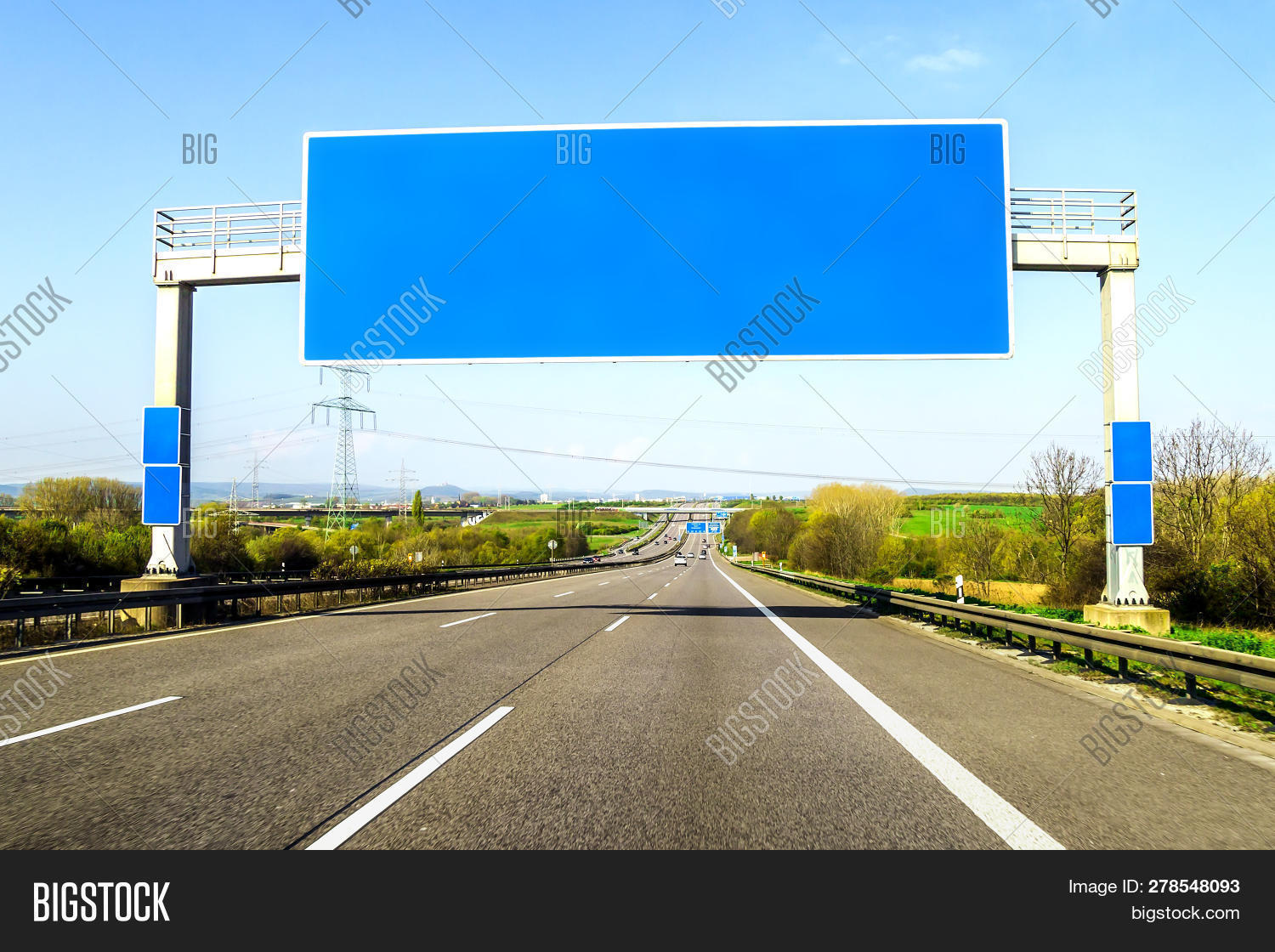 Blank Blue Freeway Image & Photo (Free Trial) | Bigstock