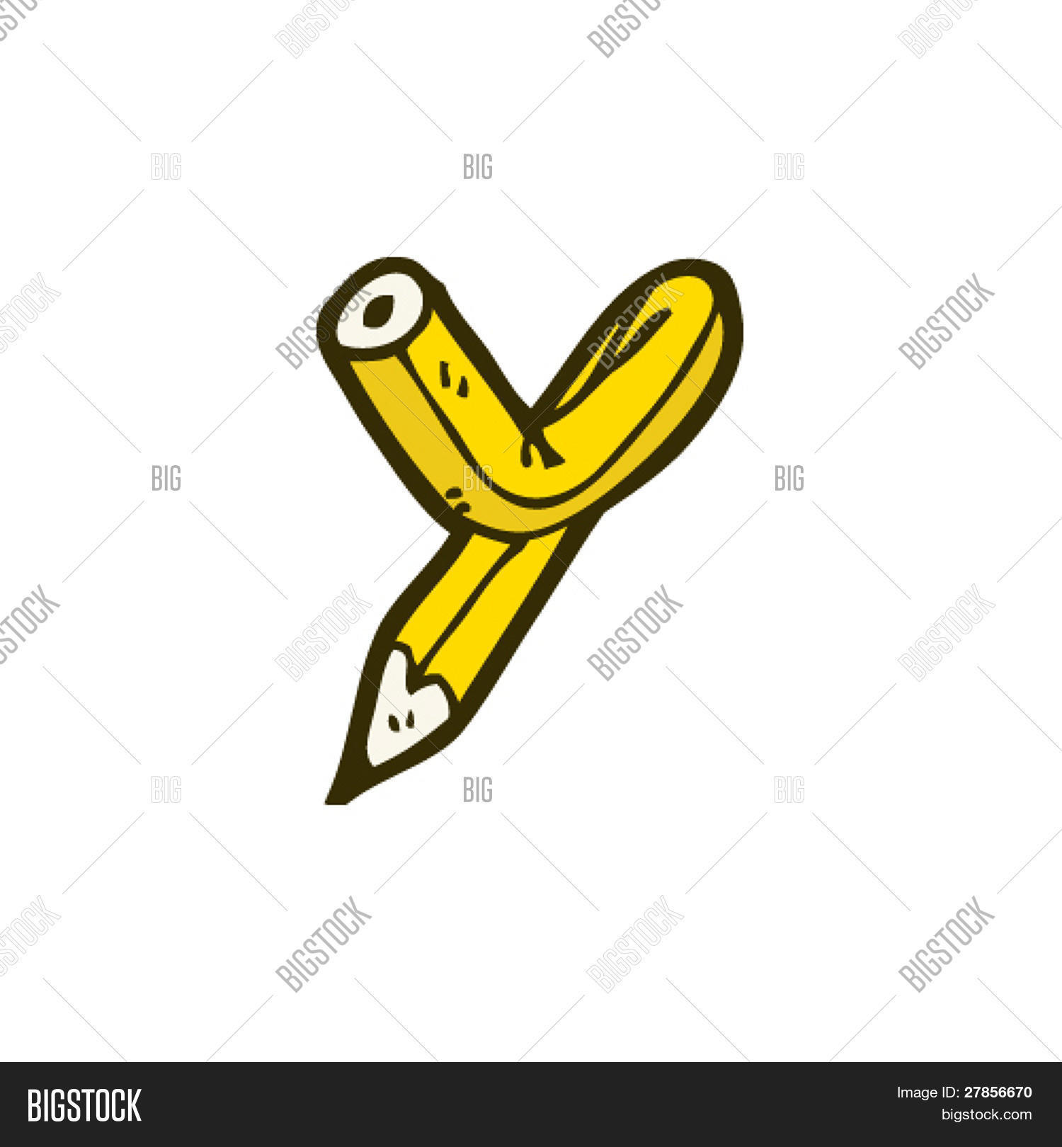 Pencil Letter Y Vector & Photo (Free Trial) | Bigstock