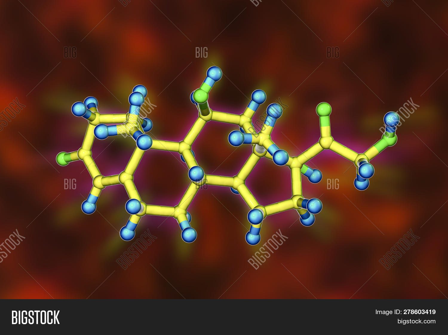 Molecule Cortisol Image & Photo (Free Trial) | Bigstock
