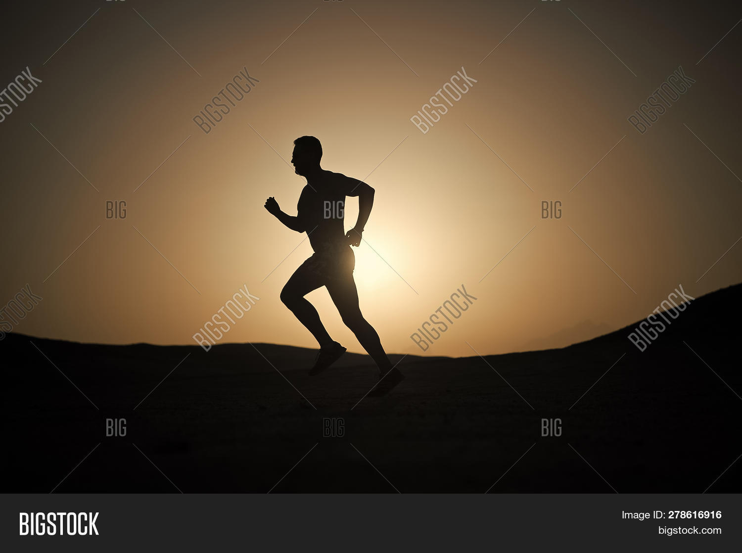Man Runner. Silhouette Image & Photo (Free Trial) | Bigstock