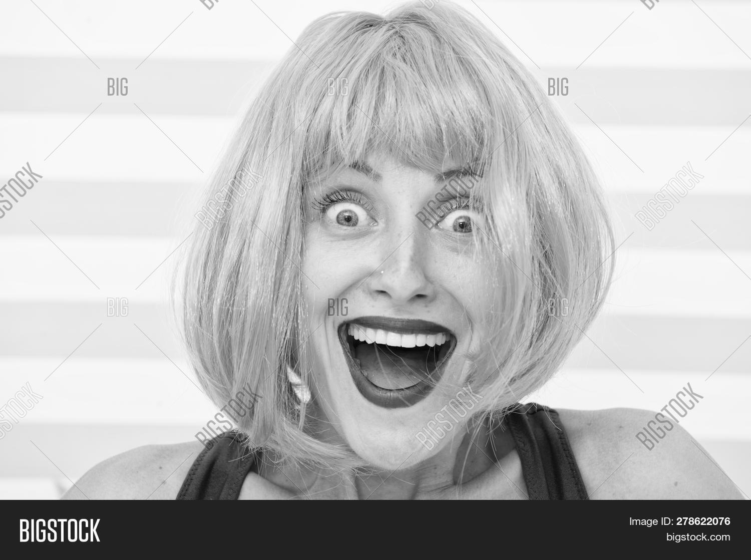 Happy Crazy Girl Omg Image & Photo (Free Trial) | Bigstock