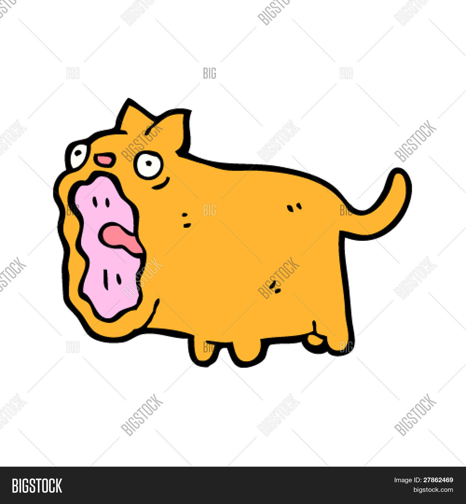 Loud Cat Cartoon Vector & Photo (Free Trial) | Bigstock