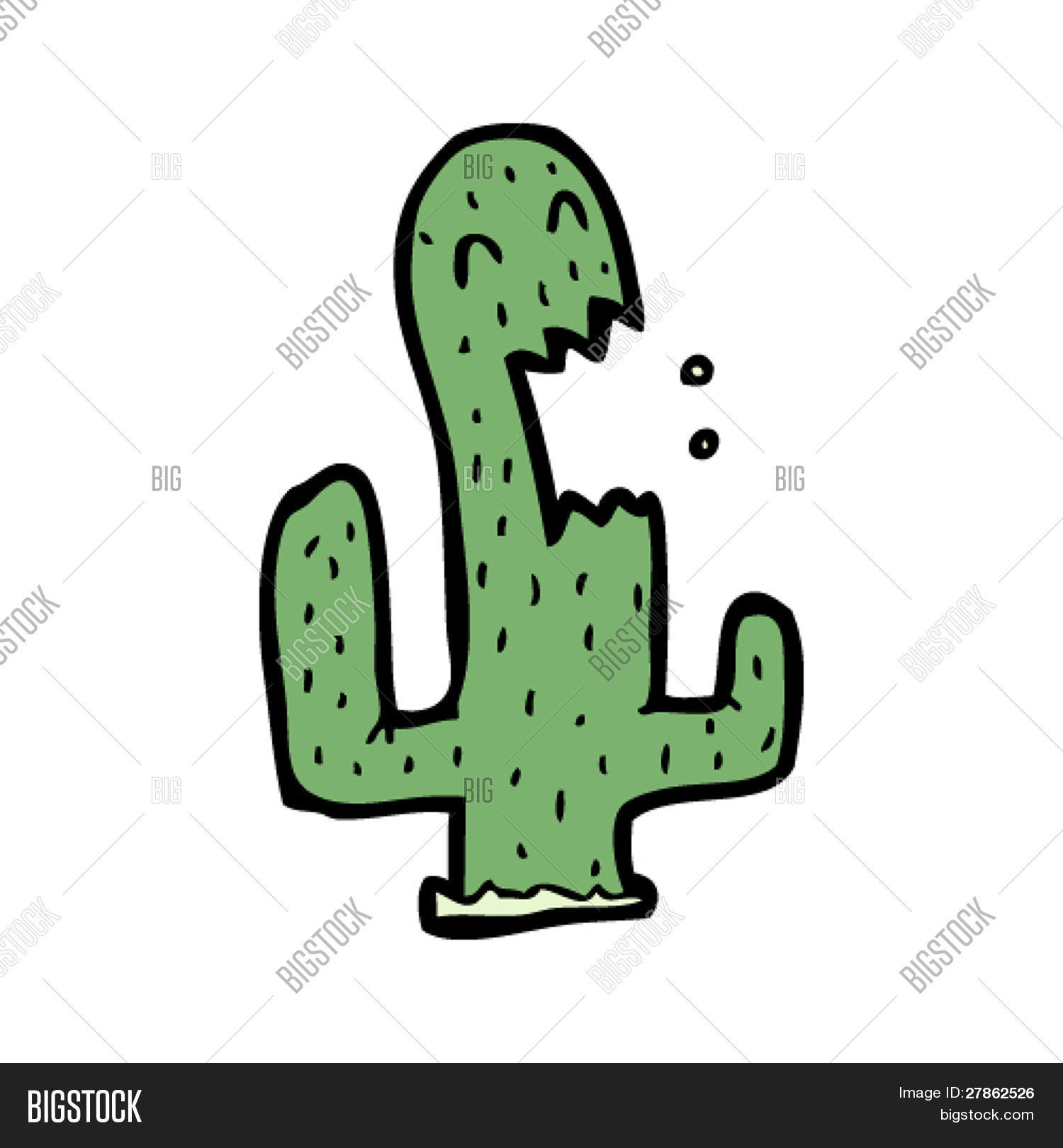Angry Cactus Cartoon Vector & Photo (Free Trial) | Bigstock