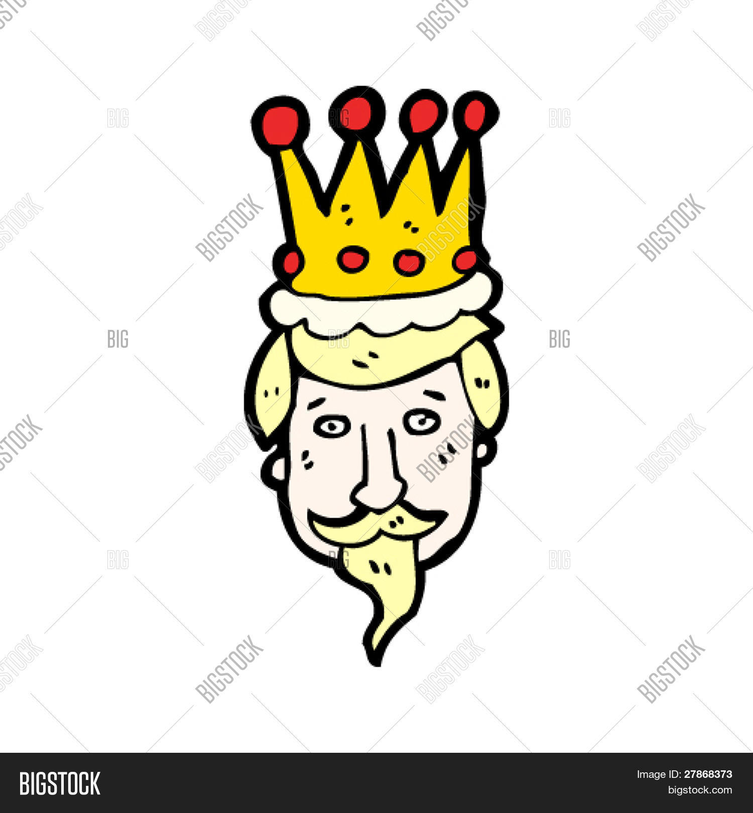 Kings Head Cartoon Vector & Photo (Free Trial) | Bigstock