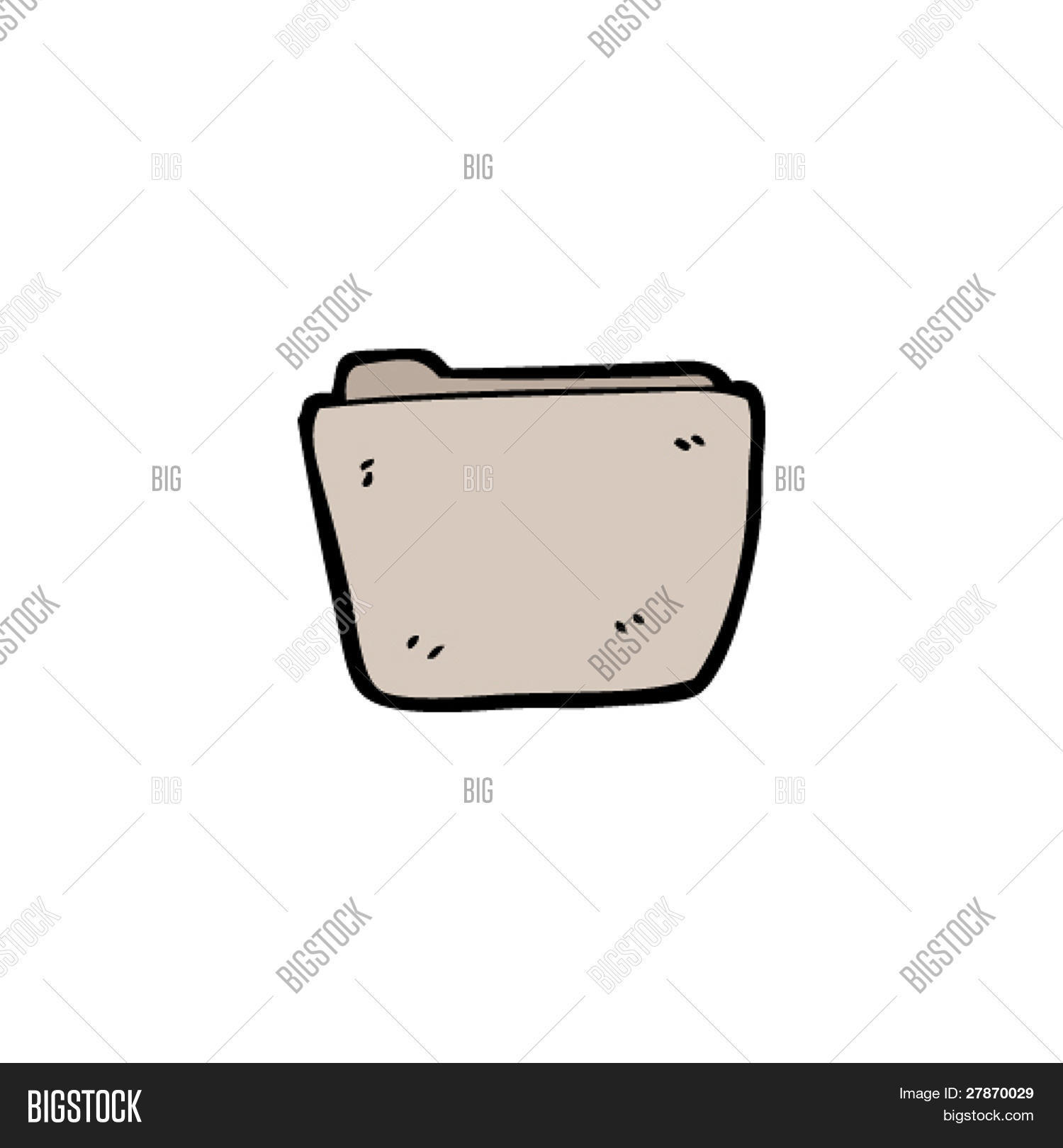 Folder Icon Cartoon Vector & Photo (Free Trial) | Bigstock