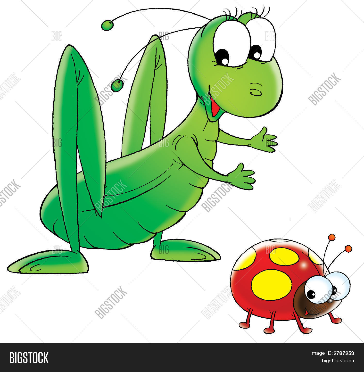 Grasshopper Ladybug Image & Photo (Free Trial) | Bigstock