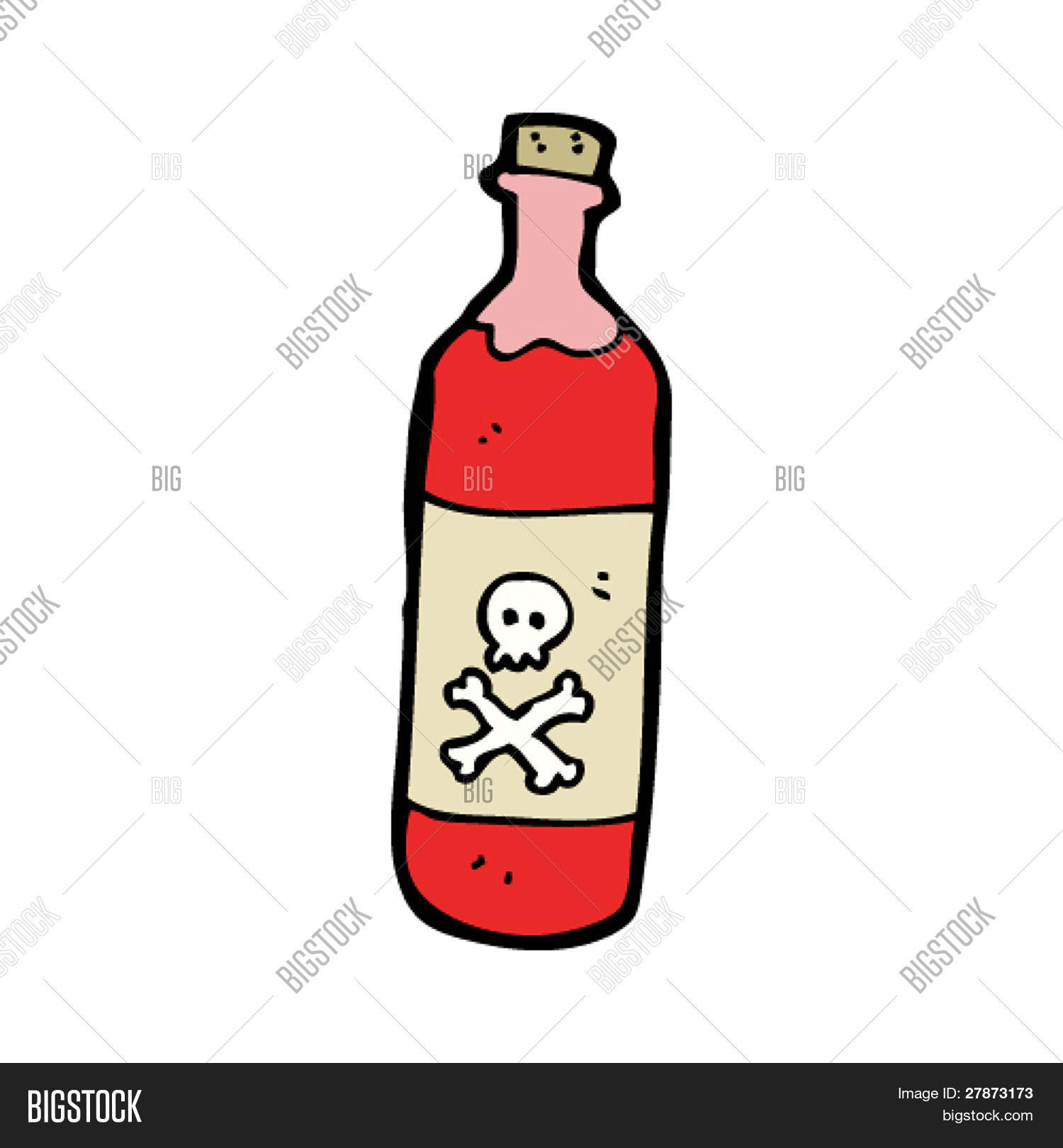 Bottle Poison Cartoon Vector & Photo (Free Trial) | Bigstock