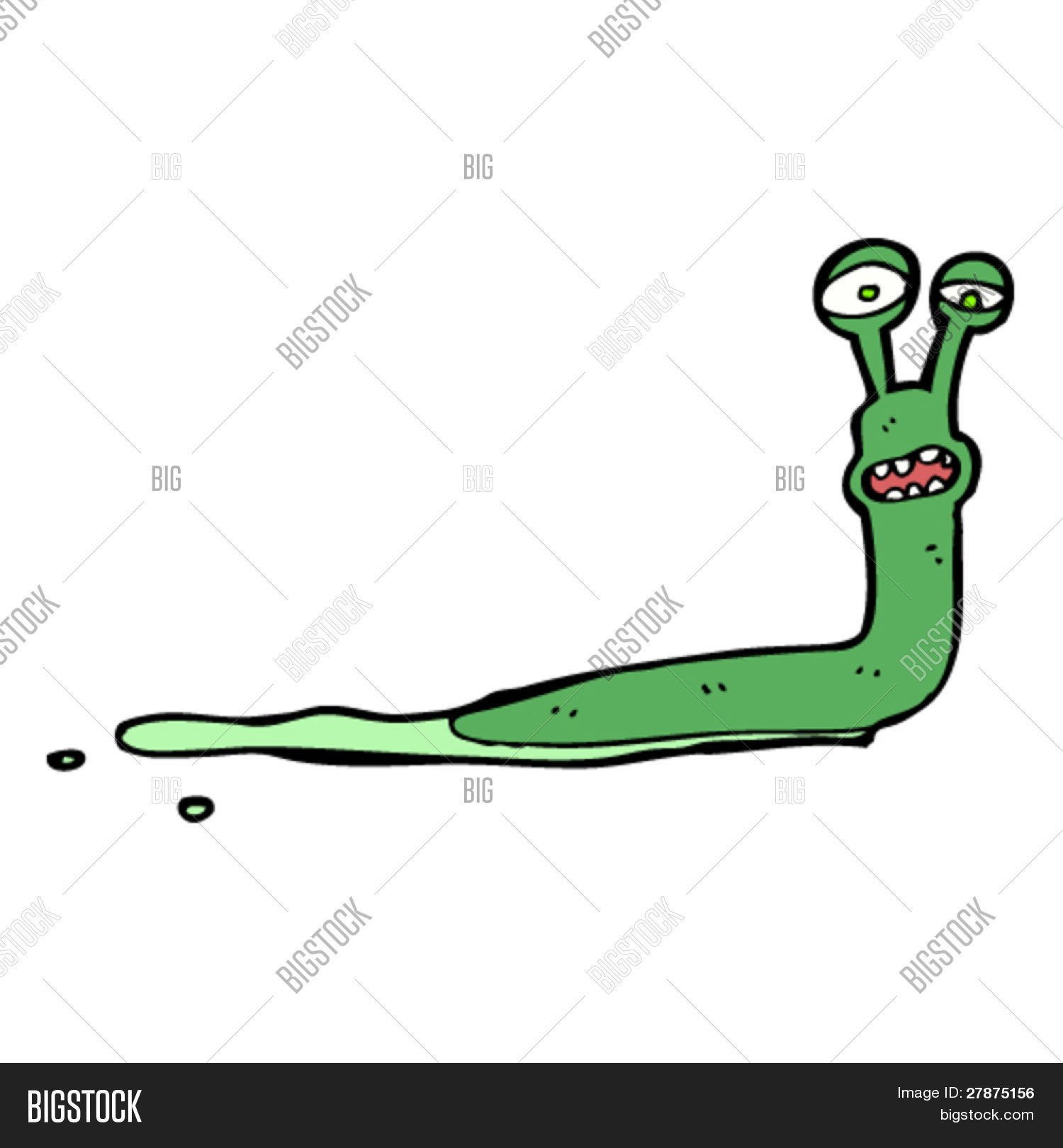 Slimy Slug Cartoon Vector & Photo (Free Trial) | Bigstock