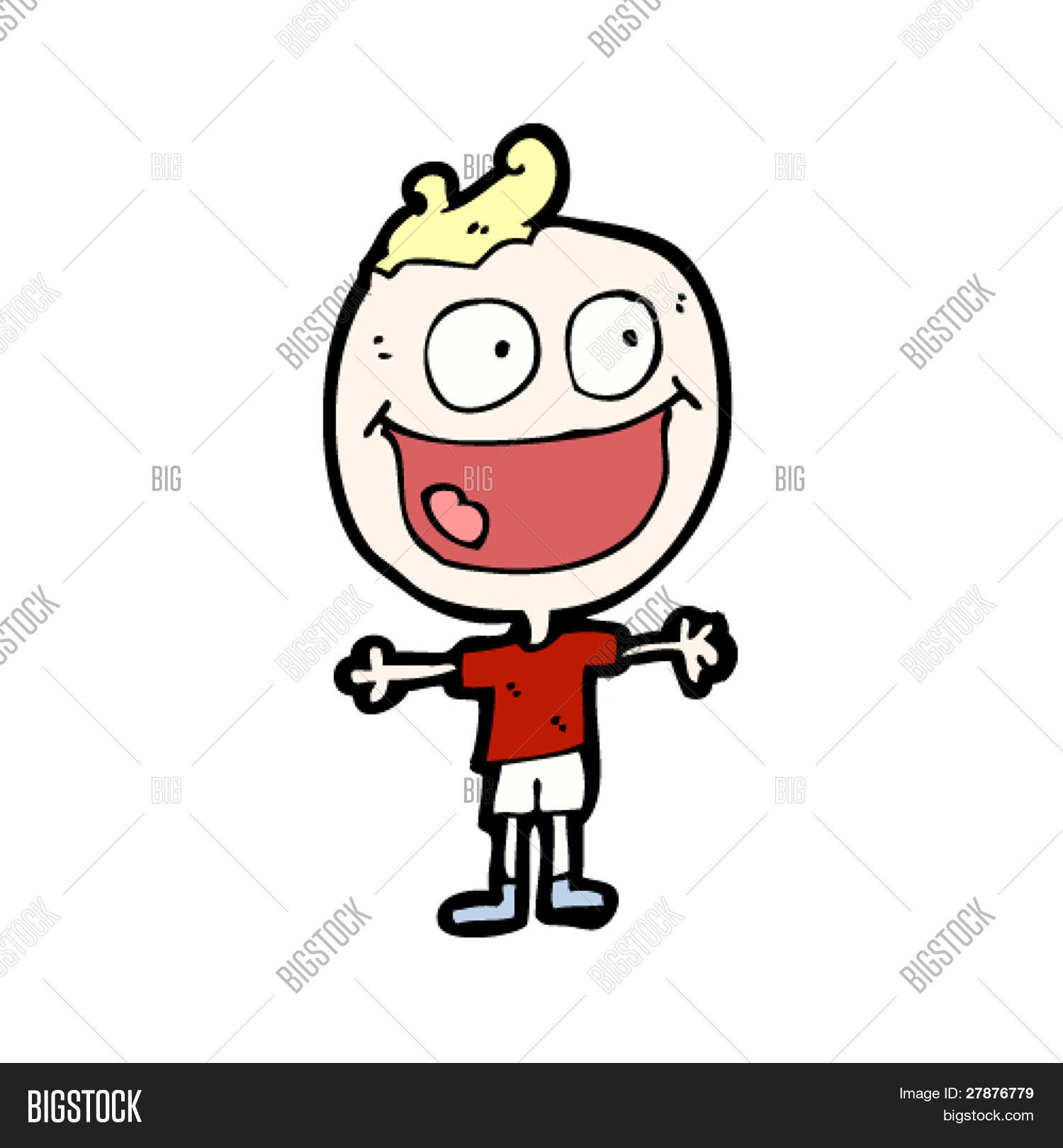 Excited Cartoon Boy Vector & Photo (Free Trial) | Bigstock