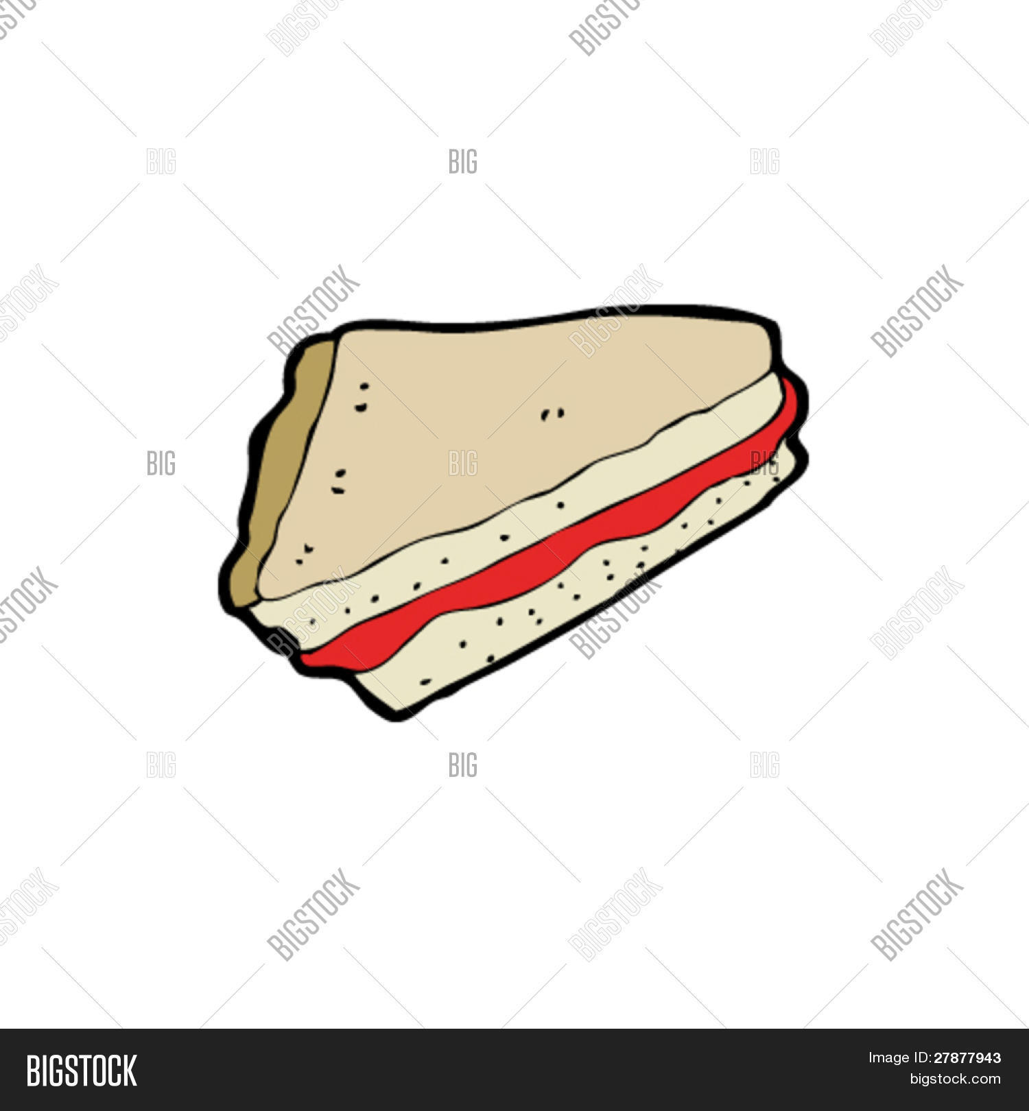 Jam Sandwich Cartoon Vector & Photo (Free Trial) | Bigstock