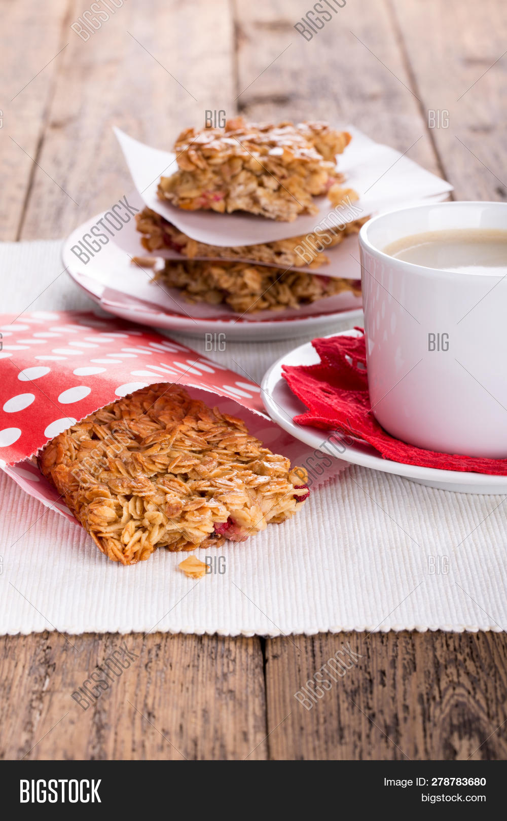 Flapjacks Cup Coffee. Image & Photo (Free Trial) | Bigstock