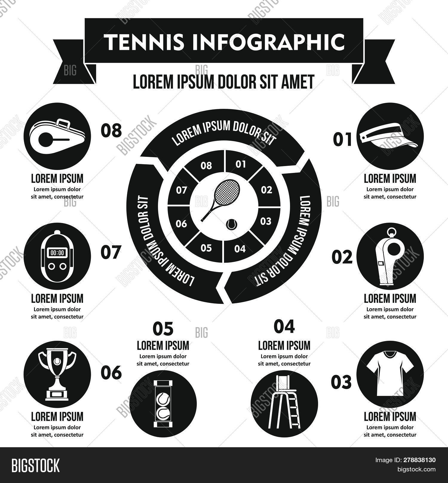 Tennis Infographic Image & Photo (Free Trial) | Bigstock