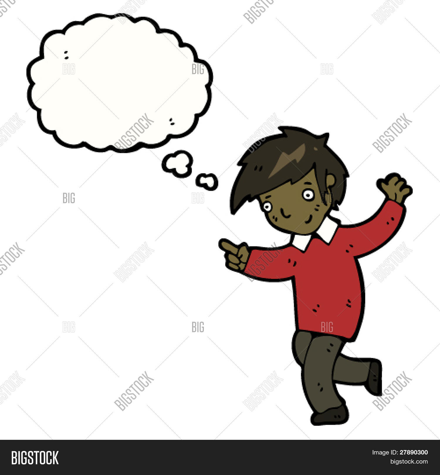 Cartoon Boy Pointing Vector & Photo (Free Trial) | Bigstock
