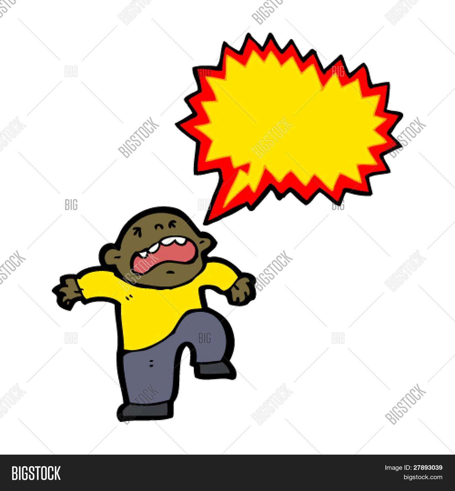 Cartoon Boy Screaming Vector & Photo (Free Trial) | Bigstock