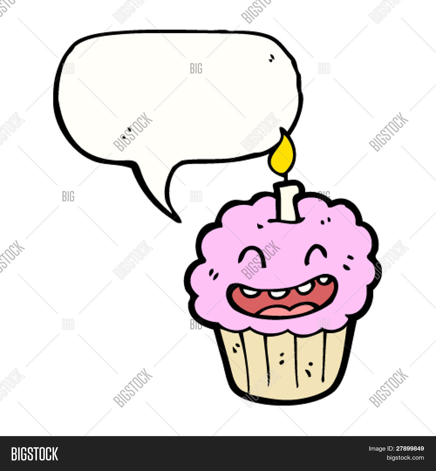 Laughing Cupcake Vector & Photo (Free Trial) | Bigstock