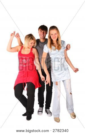 Boy Two Girls Dancing Image & Photo (Free Trial) | Bigstock
