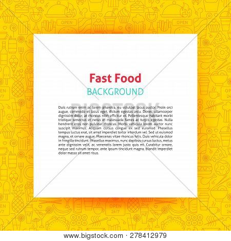 Fast Food Paper Vector & Photo (Free Trial) | Bigstock