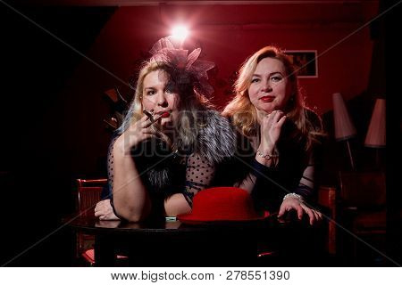 Two Fat Women Dark Image & Photo (Free Trial) | Bigstock