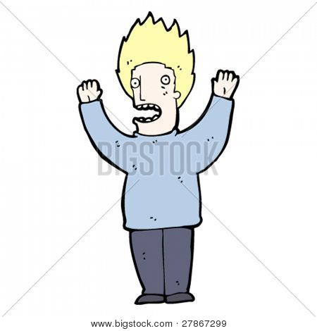 Scared Man Cartoon Vector & Photo (Free Trial) | Bigstock