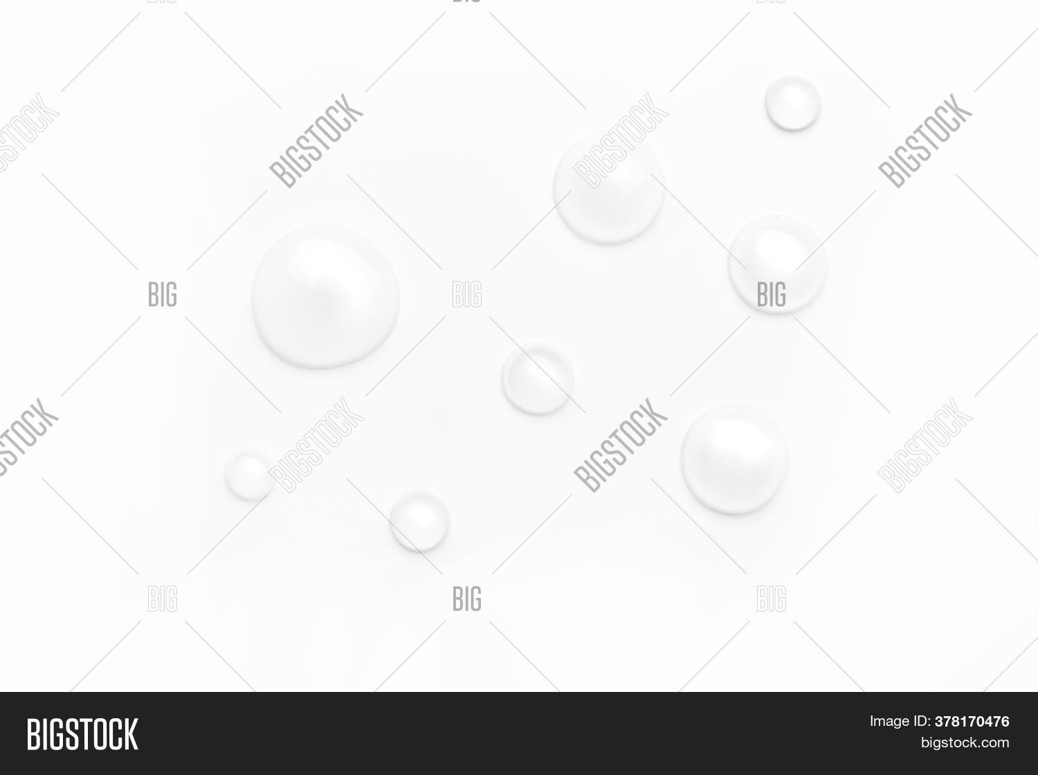 Drops Water On White Image & Photo (Free Trial) | Bigstock