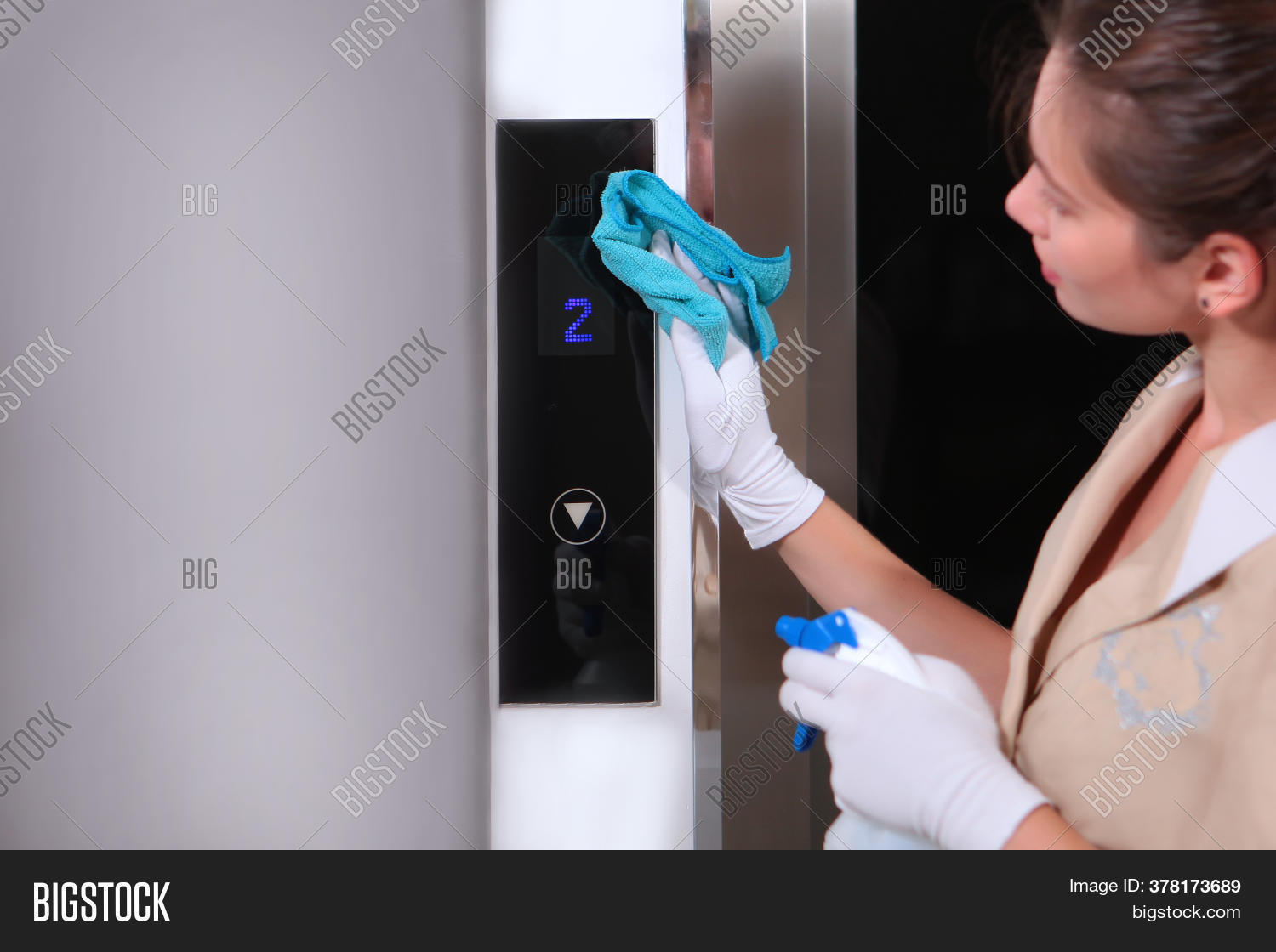 Girl Cleaning Uniform Image & Photo (Free Trial) | Bigstock