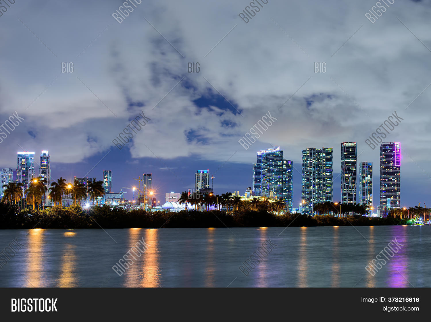 Miami Night. Beautiful Image & Photo (Free Trial) | Bigstock