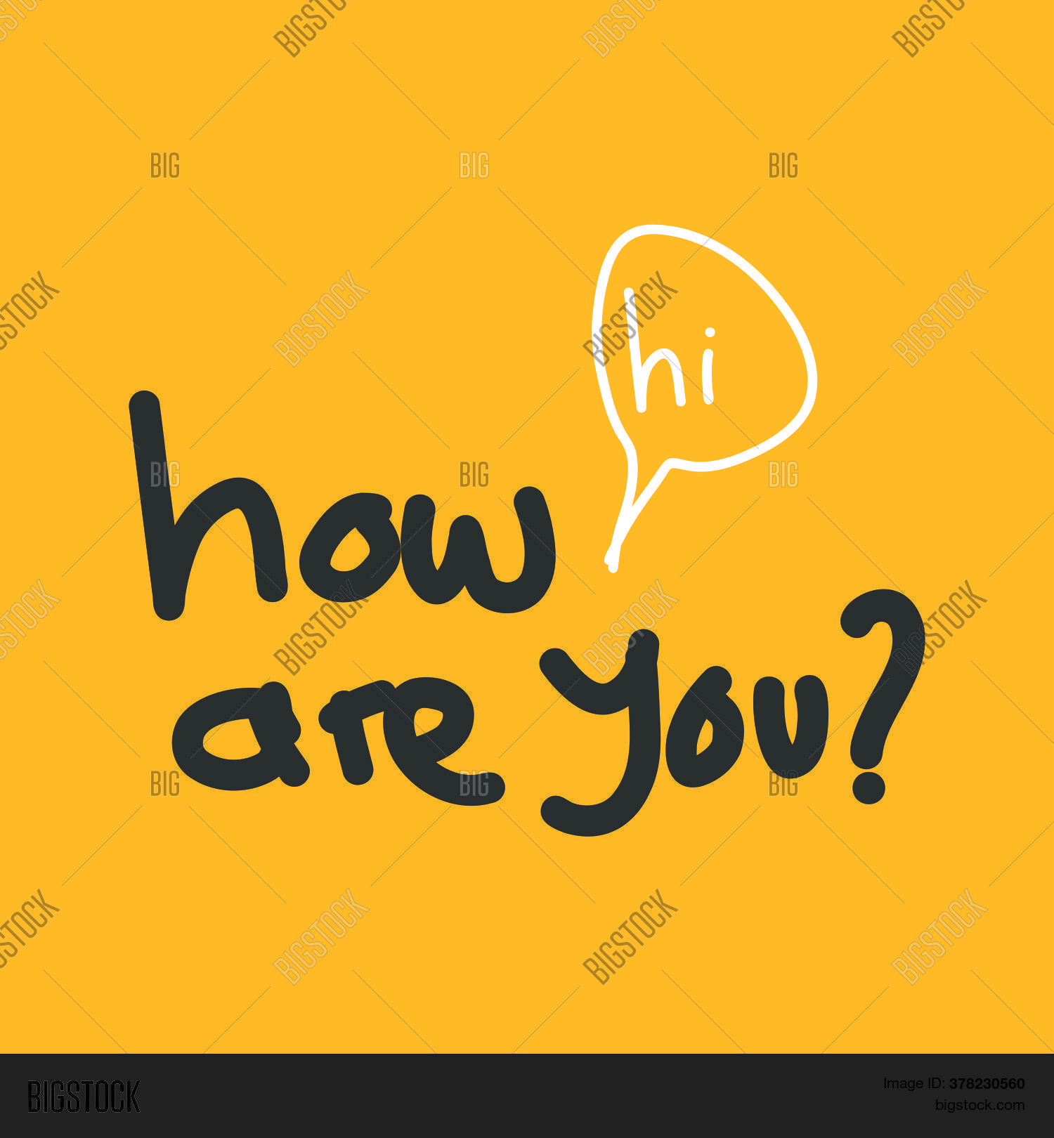 Slogan Hi Smooth Vector & Photo (Free Trial) | Bigstock