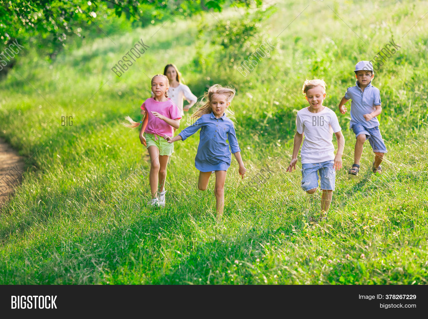 Kids, Children Running Image & Photo (Free Trial) | Bigstock