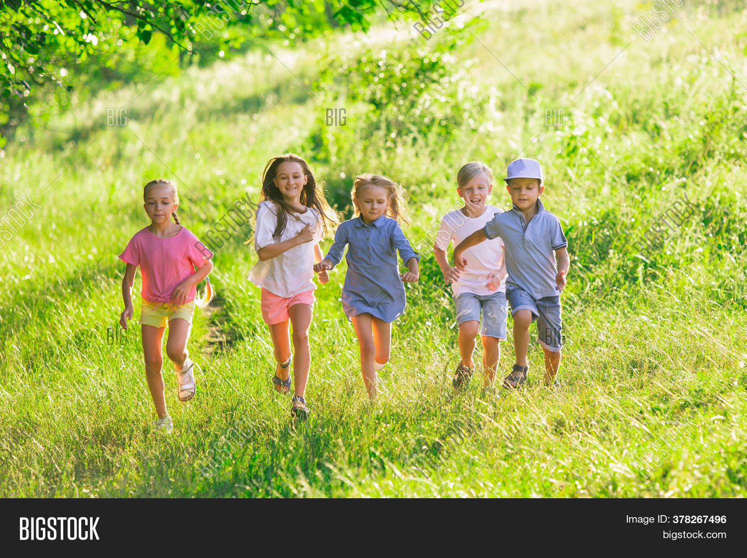 Kids, Children Running Image & Photo (Free Trial) | Bigstock