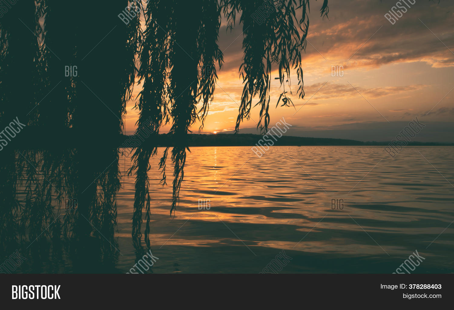 Beautiful Sunset Lake Image & Photo (Free Trial) | Bigstock