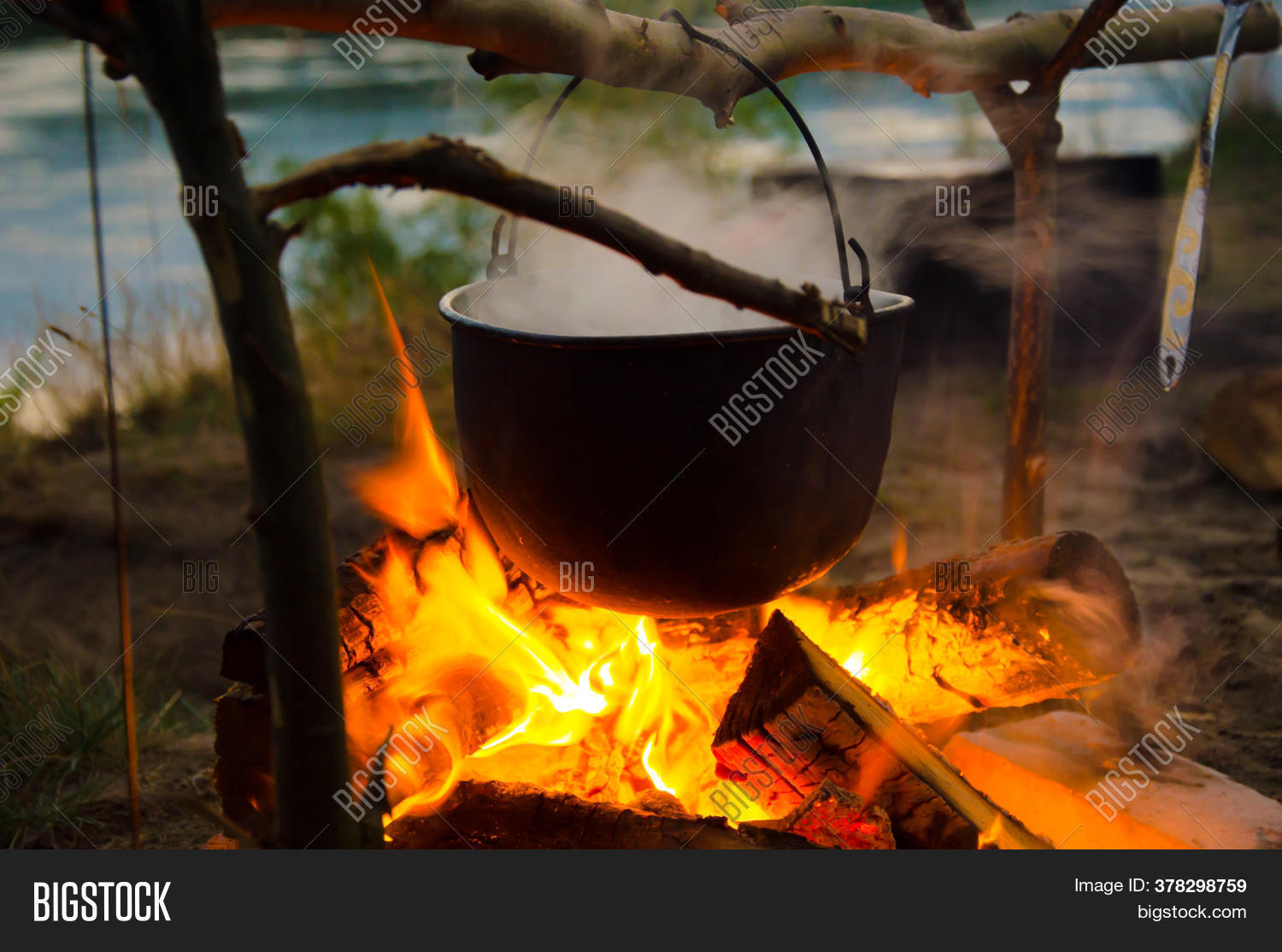 Camping Cauldron. Image & Photo (Free Trial) | Bigstock
