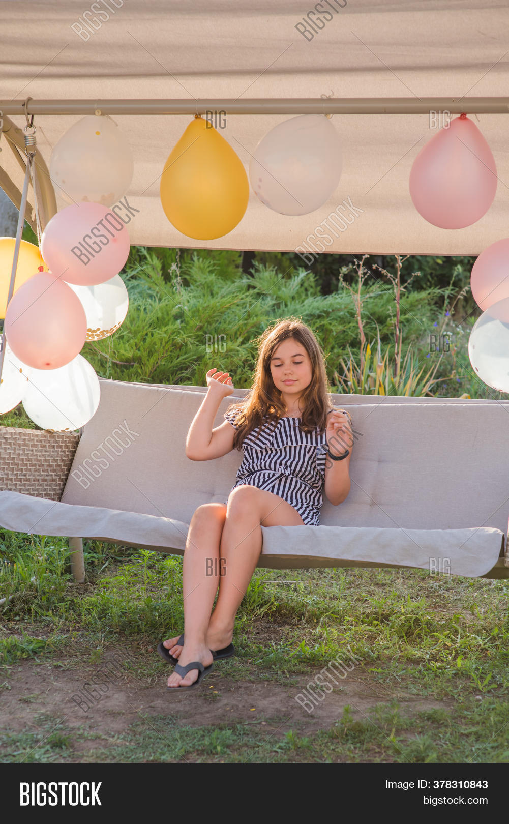 Teenager Girl Balloons Image & Photo (Free Trial) | Bigstock