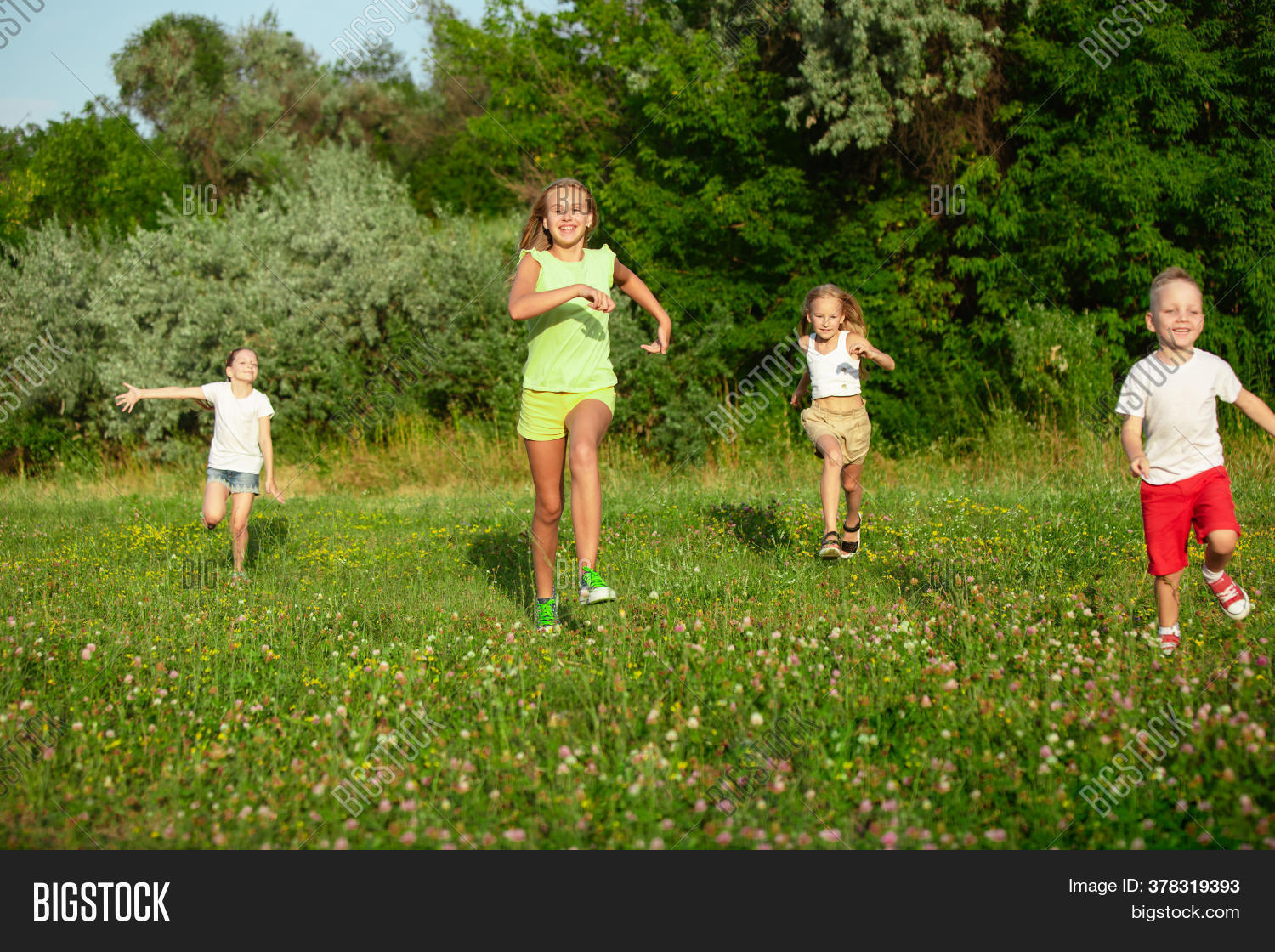 Kids, Children Running Image & Photo (Free Trial) | Bigstock