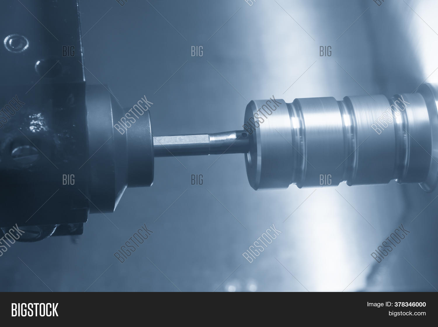 Cnc Lathe Machine Bore Image & Photo (Free Trial) | Bigstock