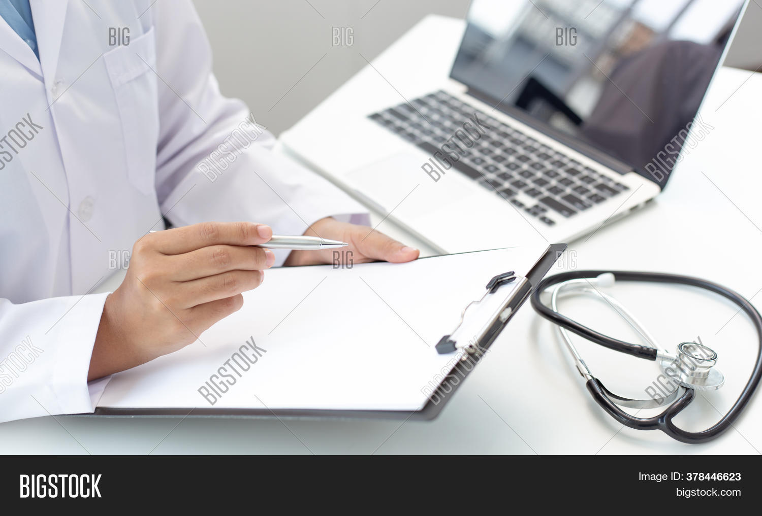 Doctor Uses Laptop Image & Photo (Free Trial) | Bigstock