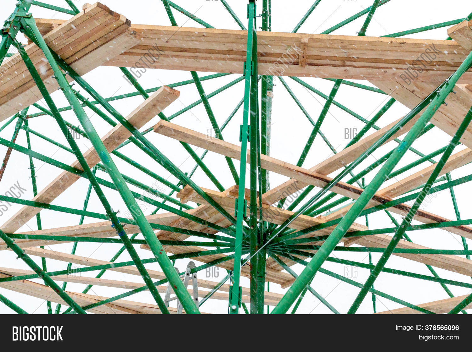 Scaffolding Wooden Image & Photo (Free Trial) | Bigstock