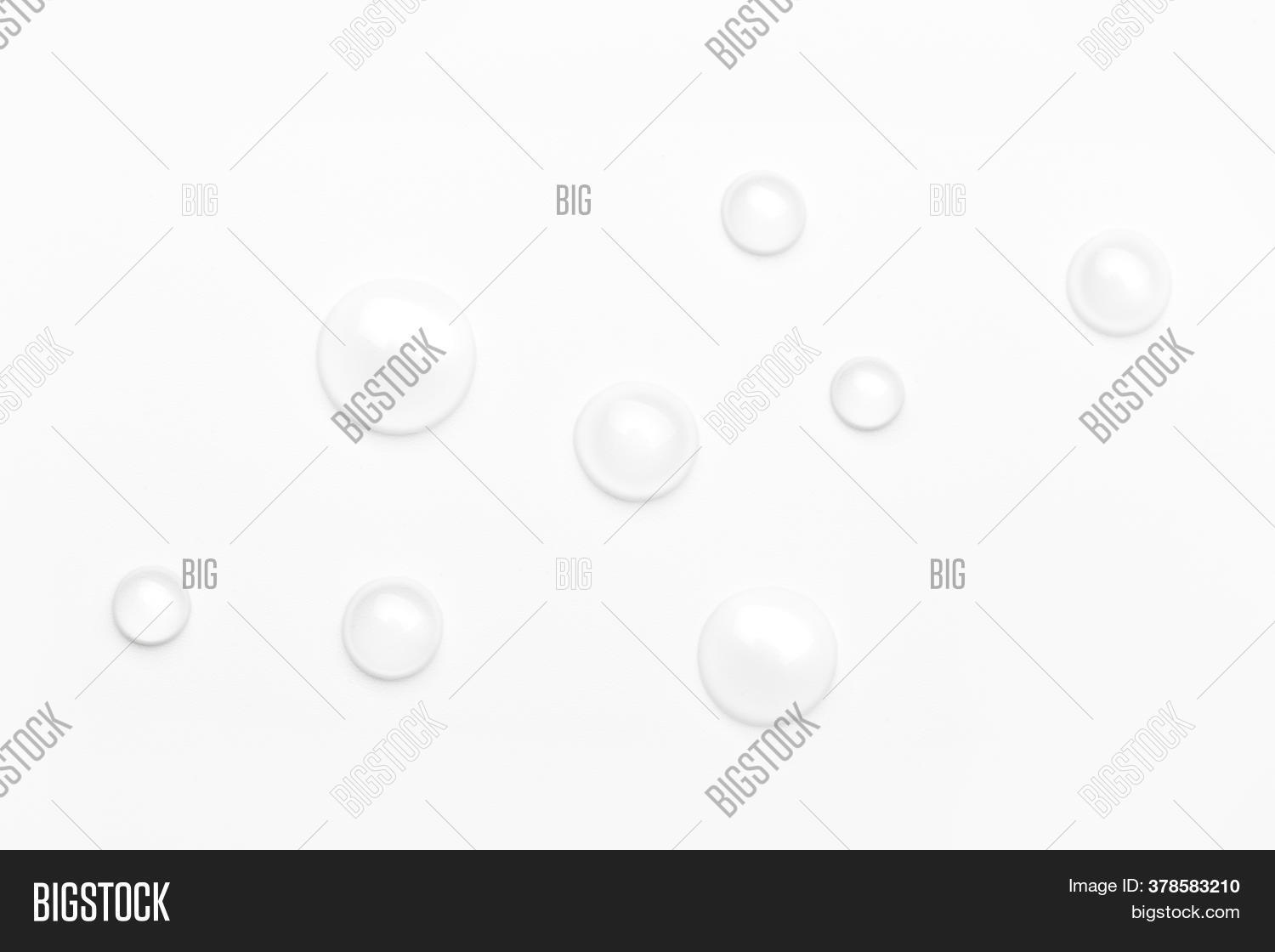 Drops Water On White Image & Photo (Free Trial) | Bigstock