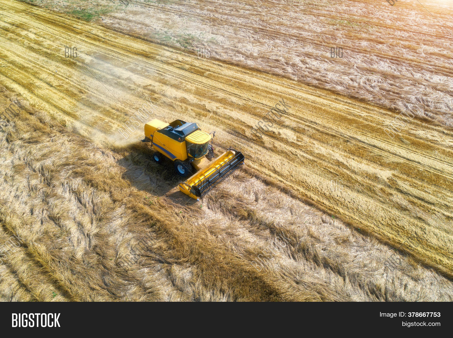 Aerial View Combine Image & Photo (Free Trial) | Bigstock